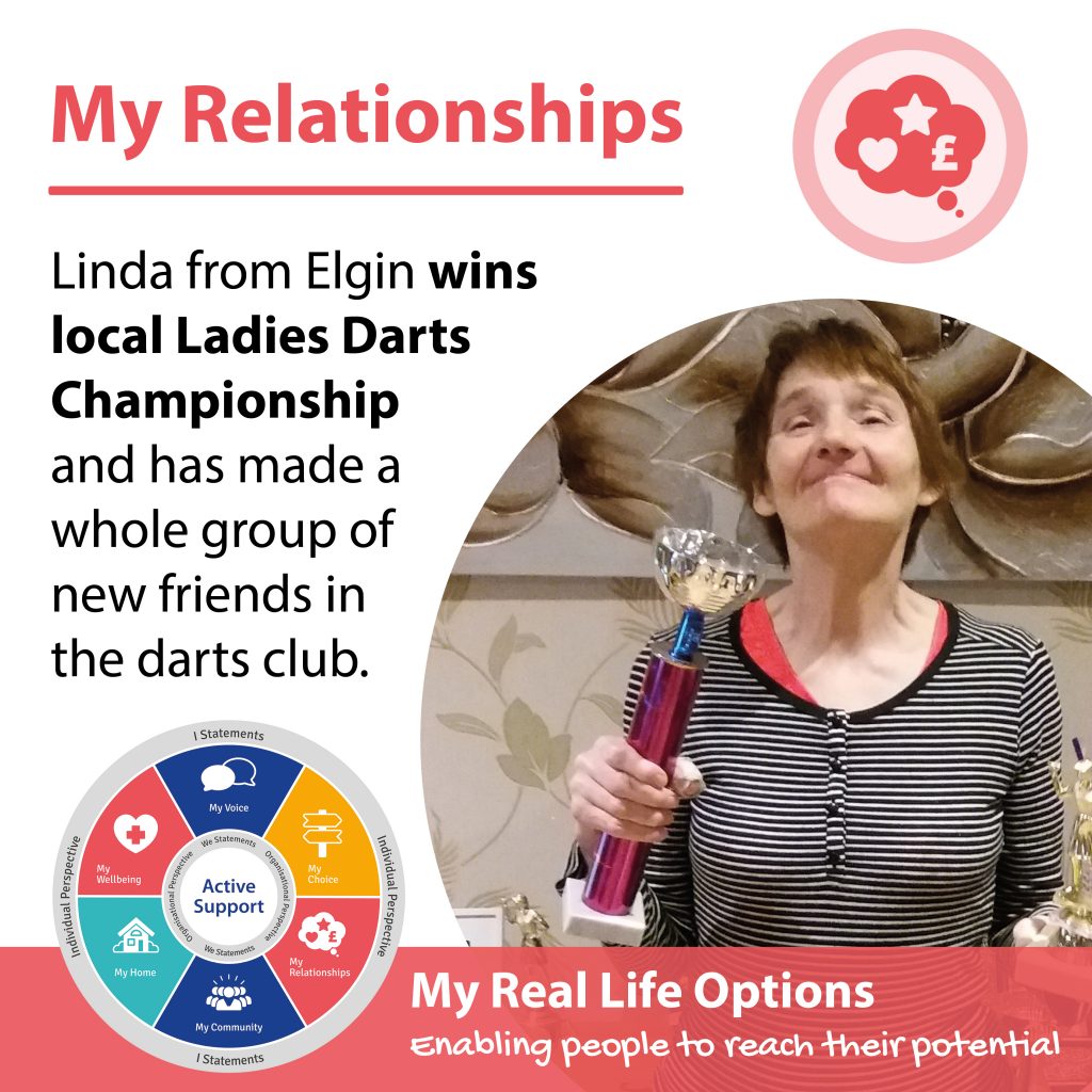 Linda Wins Ladies Dart Championship - Real Life Options
